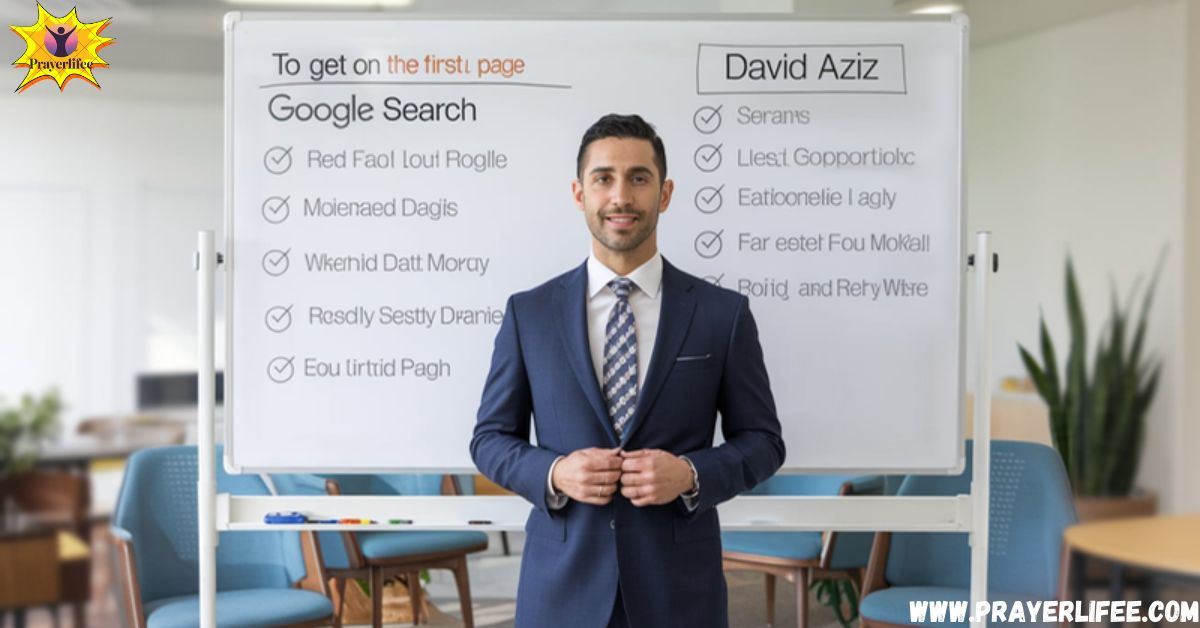 How to Get on the First Page of Google Search: David Aziz's